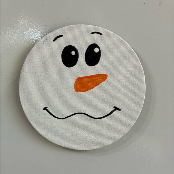 Hand Crafted | Art | Embarrassed Snowman Magnet | Poshmark